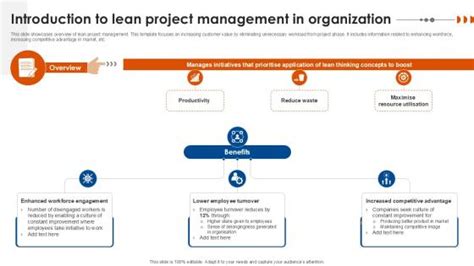 Introduction To Lean Project Management In Organization Enabling Quicker Project Ppt Powerpoint ...
