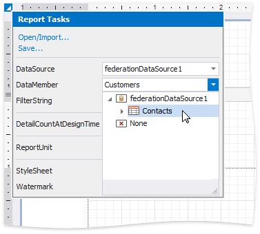 Bind A Report To A Union Based Federated Data Source Net Reporting