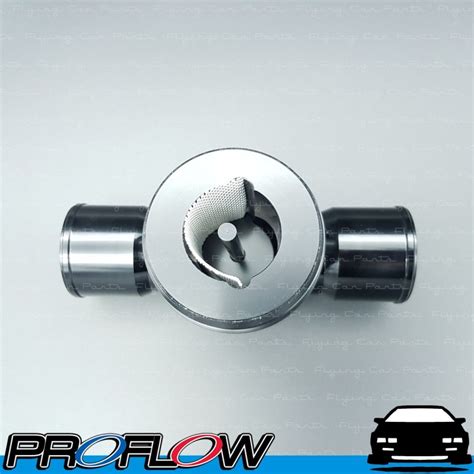 Proflow Water Coolant Inline Filter 1 5 Inlet Outlet Black Radiator Hose Filter