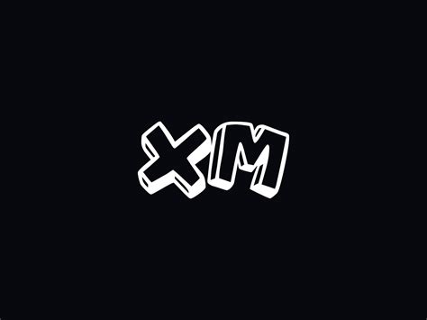 Monogram Xm Logo Letter Minimal Xm Colorful Logo Design 21496412