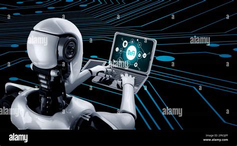 Ai Cyborg Using Modish Computer Software With Artificial Intelligence