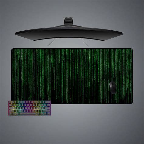 Matrix Code Design Xl Size Gaming Mousepad