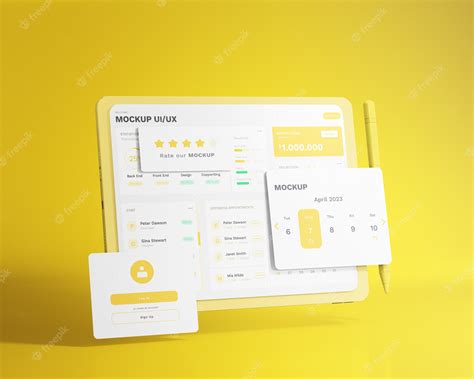 Premium Psd Ui And Ux Interface Design For Tablet Device