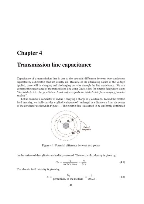Pct Notes Lec4 Transmission Line Capacitance Chapter 4 Transmission Line Capacitance