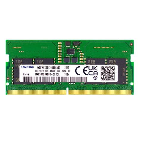 قیمت و خرید رم لپ تاپ Ddr5 تک کاناله 4800 مگاهرتز Cl40 سامسونگ مدل Pc5 4800b Sco ظرفیت 8 گیگابایت