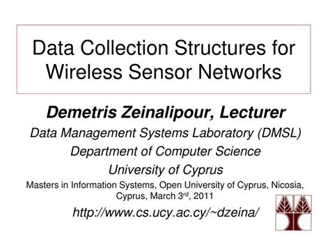 PPT Data Collection Structures For Wireless Sensor Networks PowerPoint Presentation ID