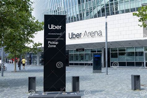 Uber Eats Music Hall Advertising Logo On Modern Building Facade Fusion