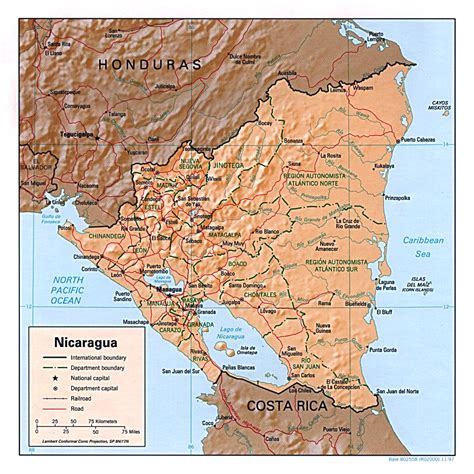 Maps Of Nicaragua Map Library Maps Of The World