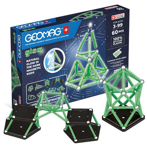 Geomag Bloques Magneticos Glow 60 Piezas