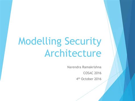 Modelling Security Architecture Pptx Databases Computer Software