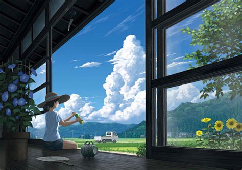沉浸于思乡之情夏季乡村特辑 一望无垠的稻田景致森林中的蝉鸣声穿过山野吹来的习习凉风回忆起夏季的乡村风景内心深处不禁涌起一阵