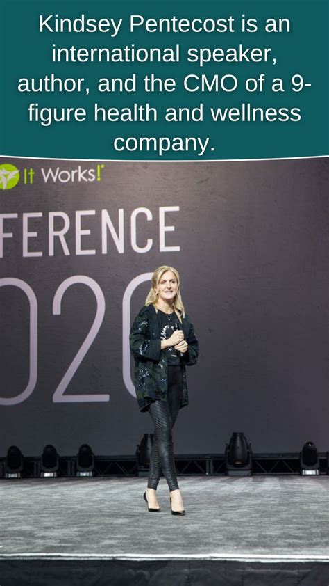 Kindsey Pentecost Is An International Speaker Wellness Company