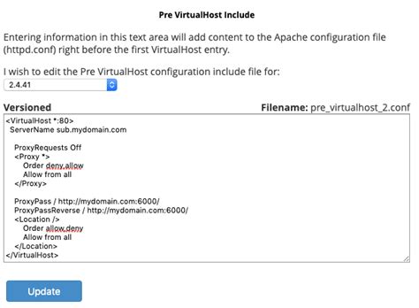 how to point a subdomain to a non standard port with ssl on cpanel