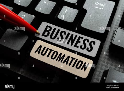 Text Showing Inspiration Business Automation Business Showcase Advanced Capabilities Timely