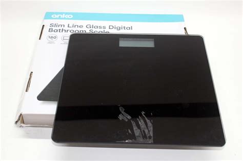 Slimline Glass Digital Bathroom Scale Slimline Glass Digital Bathroom Scale Hmr Shop N Bid