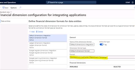Daxing With Lohith How To Get Default Dimension Format In D365