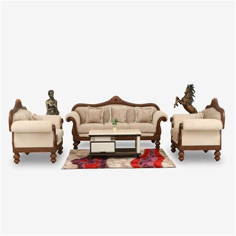 Sheesham Wood 7 Seater Classic Corner Sofa Set At Rs 174500set In