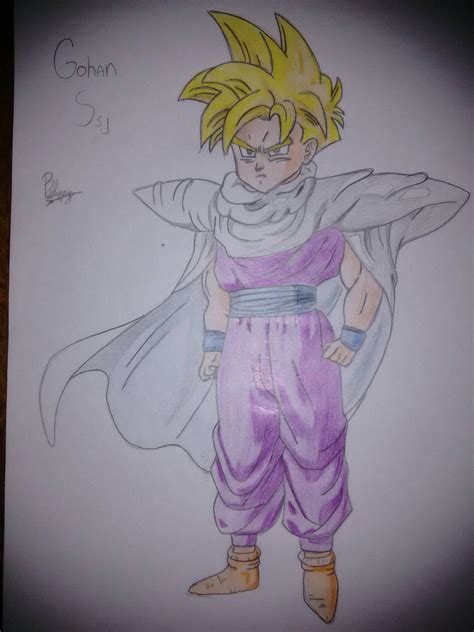 Son Gohan Ssj Cell Saga By Mathyishappy On Deviantart