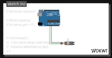Servo Wokwi ESP32 STM32 Arduino Simulator