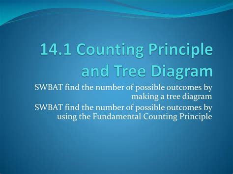 Ppt 14 1 Counting Principle And Tree Diagram Powerpoint Presentation