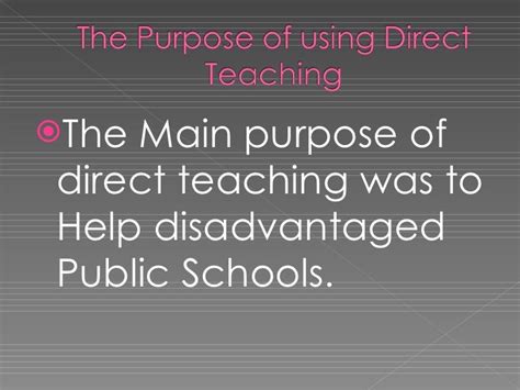Direct Method Teaching Method Design Talk