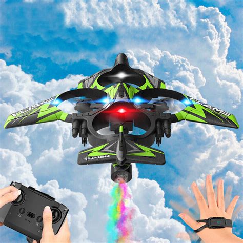 TU Fighter G One Key Spray Gravity Sensor EPP FPV RC Drone Airplane Quadcopter Glider RTF