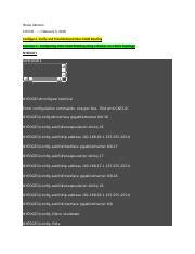 Configure Verify And Troubleshoot Inter VLAN Routing Docx Shane Johnson CIT February