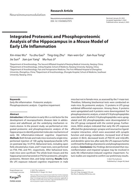 Pdf Integrated Proteomic And Phosphoproteomic Analysis Of The