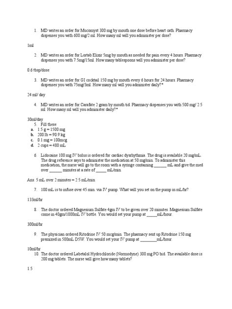 Maths Numerical Assignment With Answers Pdf Dose Biochemistry