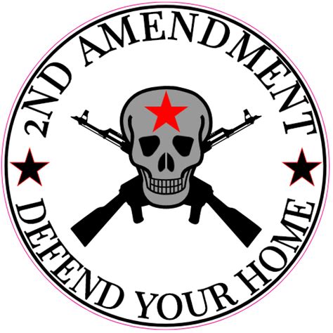 2nd Amendment Protect Yourself Circle Decal U S Custom Stickers