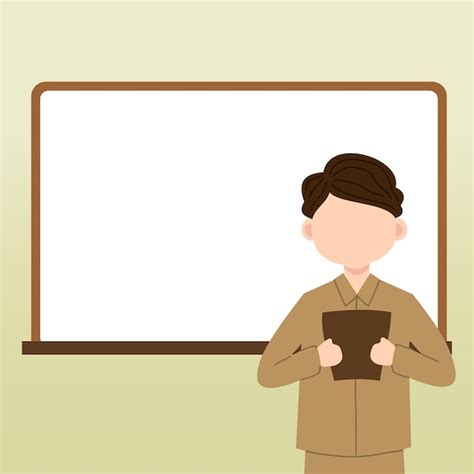 Premium Vector Adult Teacher Teaching Faceless Hand Drawn Illustration