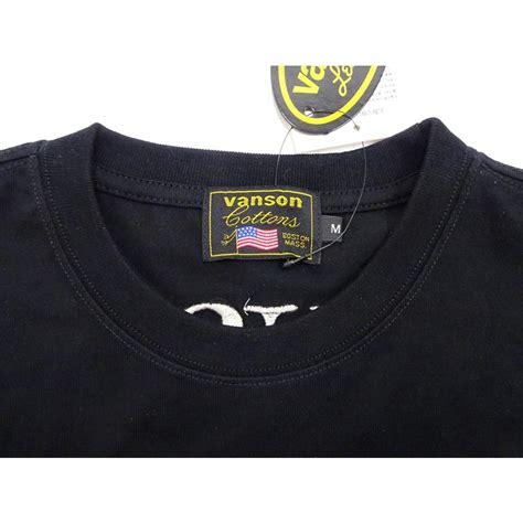 Vanson バンソン Tシャツ スカル ファイアーパターン 刺繍 半袖tシャツ Nvst 2320 ブラック 新品 服の福助商店