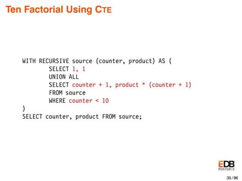 Apj Common Table Expressions Ctes In Sql Pdf