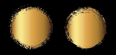 Premium Vector Grunge Round Frames Set