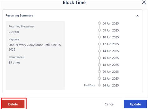 How To Delete A Recurring Block Time From The Appointment Menu Miosalon