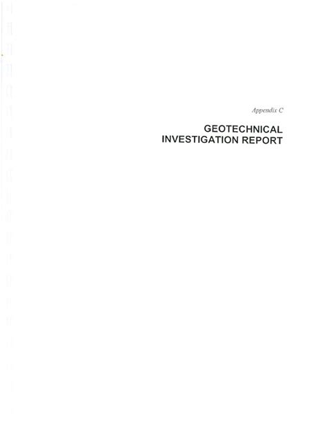 geotechnical investigation report pdf pdf