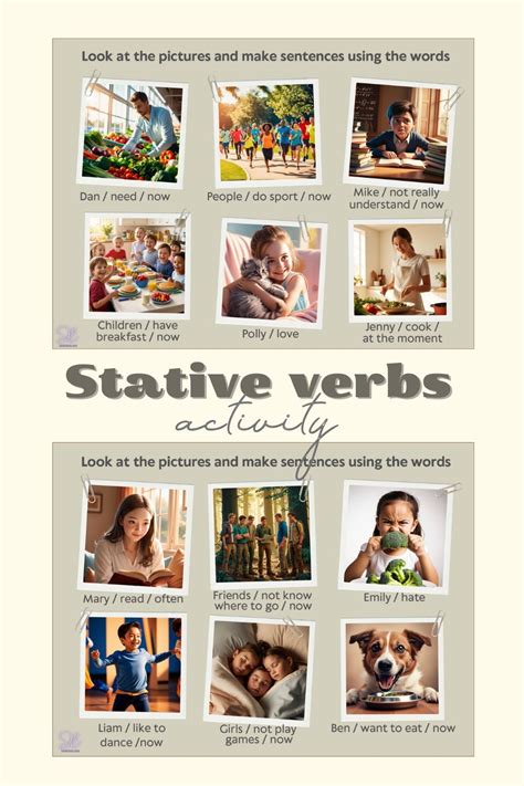 Stative Verbs Or Dynamic Verbs Esl Grammar Worksheet Verb Worksheets