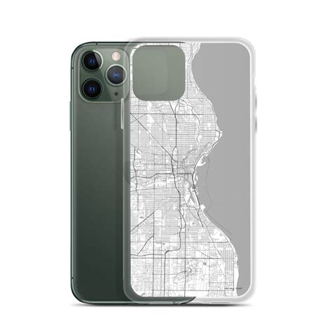 Milwaukee Wisconsin Map Phone Case In Classic — Jace Maps