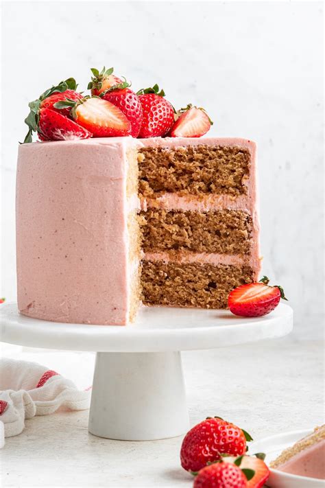 Strawberry Birthday Cake Slice