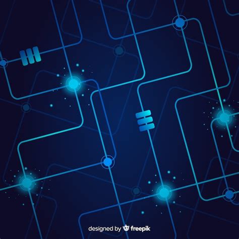 회로 기판 기술 배경 무료 벡터