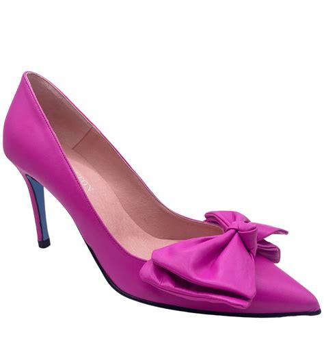 Tina Bright Pink Leather French Sole