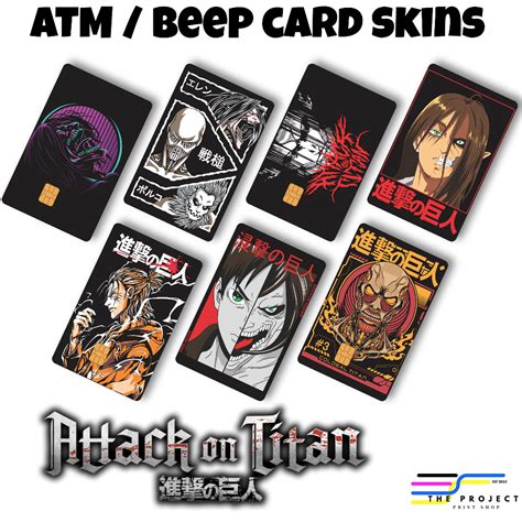 Atmbeep Card Skin Stickers Attack On Titan High Quality Vinyl Sticker