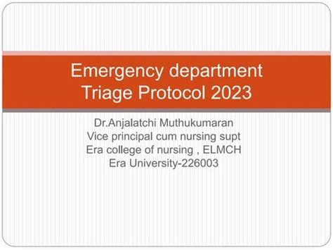 Malaysian Triage Scale New Revised 2019 1 Pdf