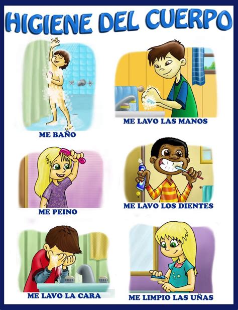 Best Habitos De Higiene Images On Pinterest Personal Hygiene Spanish And Hand Washing