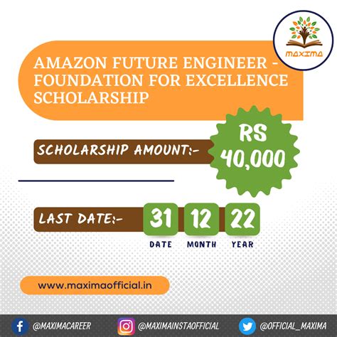 Amazon Future Engineer Foundation For Excellence Scholarship For Be