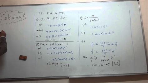Calculus The Range 1 Youtube