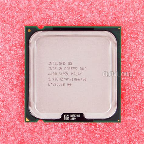 Intel Core 2 Duo E6600 2.4 GHz Dual-Core CPU Processor SL9ZL SL9S8 LGA ...