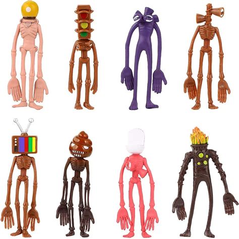 Buy Poprore 8 Pcs Siren Head Toys Siren Head Action Figure Monster Amazing Head Horror Models