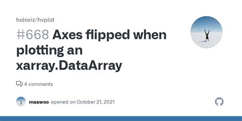 Axes Flipped When Plotting An Xarraydataarray · Issue 668 · Holovizhvplot · Github