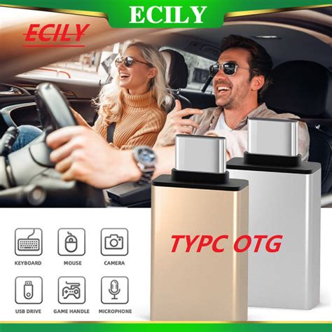 Ecily Usb Adapter Usb C Type C Male To Usb Female Otg Data Sync Adapter For Phone Macbook